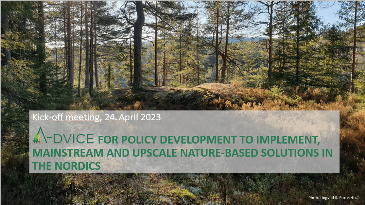 The final Nordic NBS projects are starting: A-DVICE kick-off – Nordic NBS